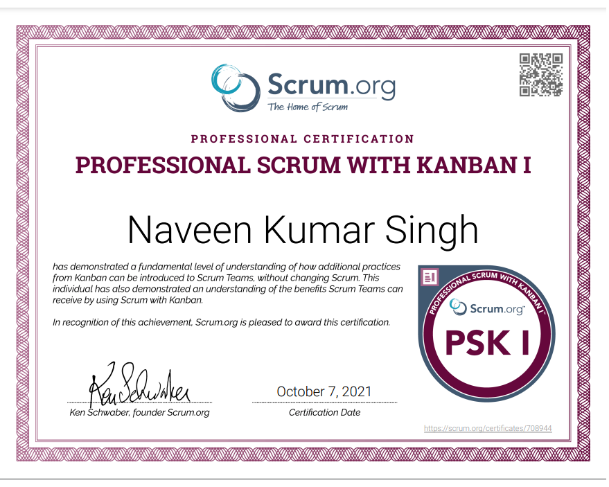 Professional Scrum with Kanban™ (PSK) Training- Agilemania